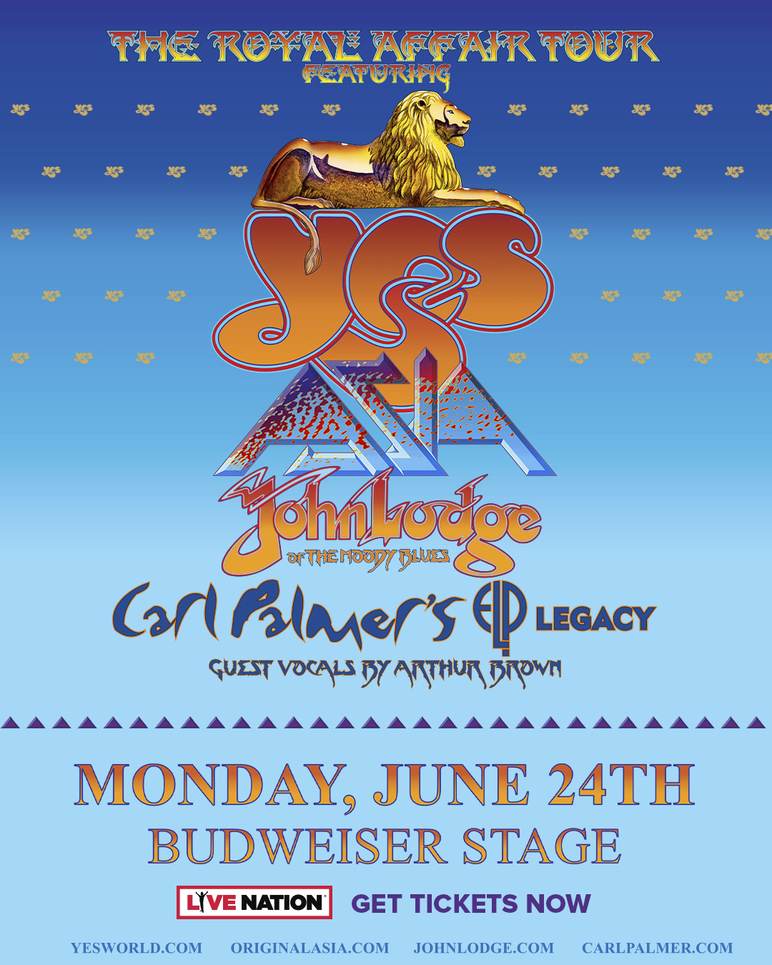 The Royal Affair Tour featuring YES, ASIA, John Lodge & Carl Palmer’s ...