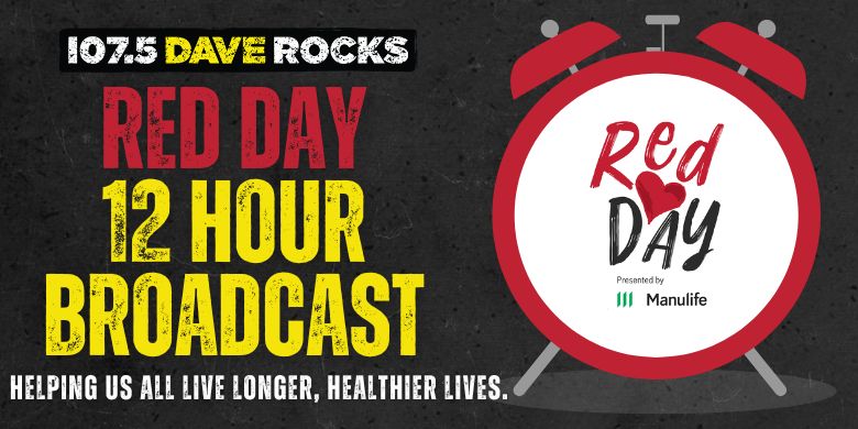 107.5 Dave Rocks | 12 Hour Broadcast for Red Day