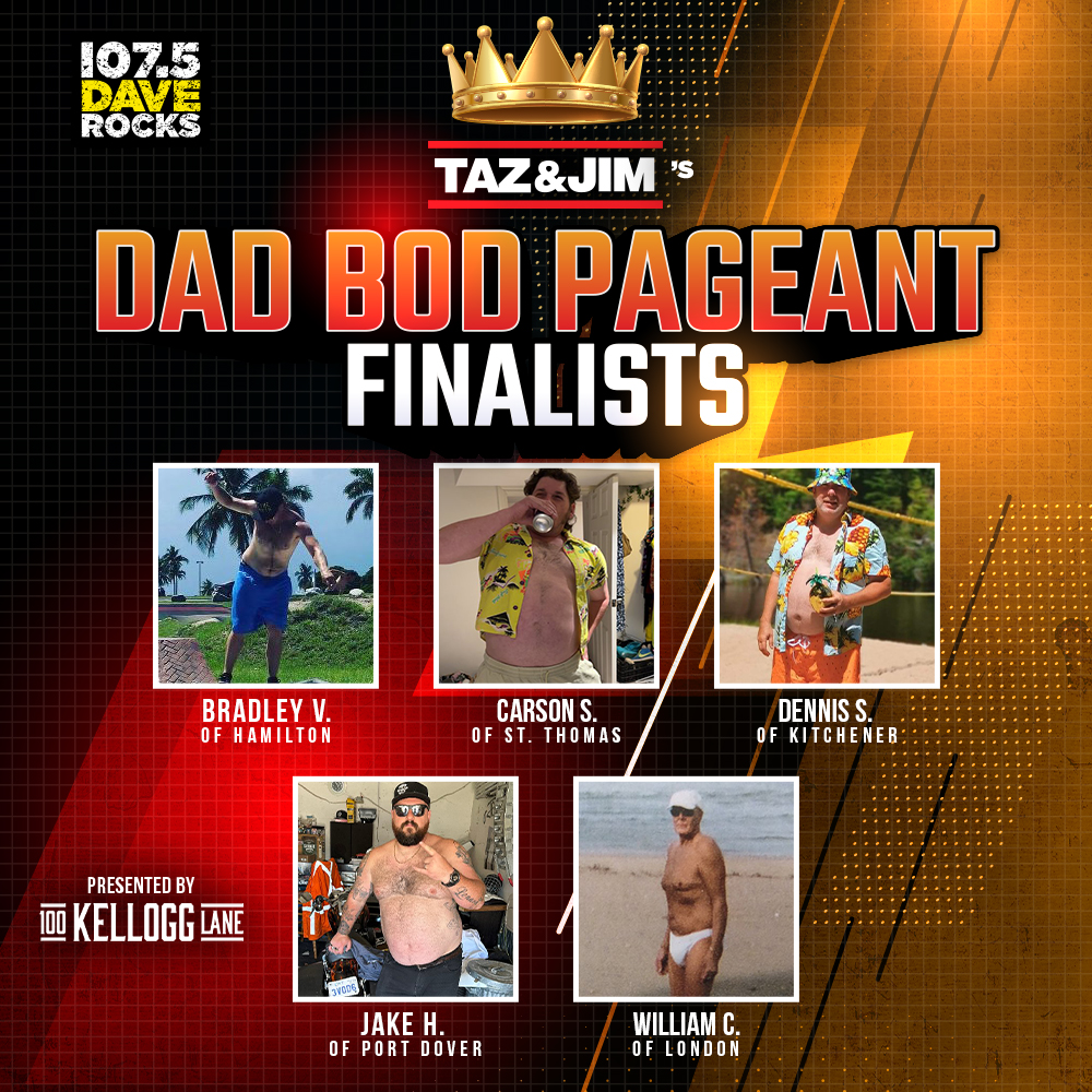DAD BOD PAGEANT 2024: Top 5 Finalist’s! | 107.5 Dave Rocks
