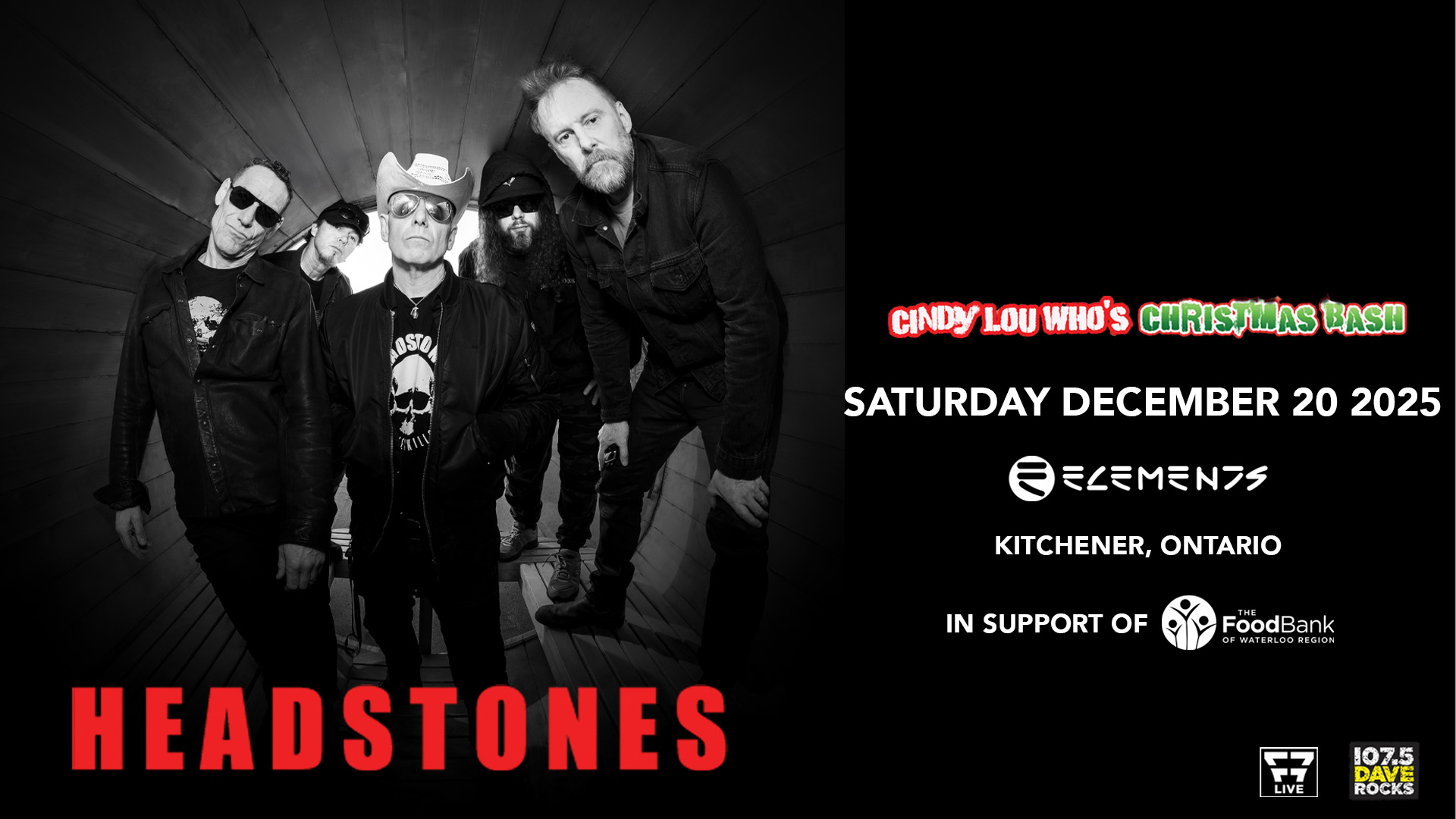 HEADSTONES at Elements | 107.5 Dave Rocks